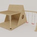 TRIANGLE PLAYHOUSE Plan, Playhouse Plans With Pergola and Swings for ...