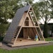 TRIANGLE PLAYHOUSE PLAN. Playhouse Plans for Kids, Architecture Wooden ...