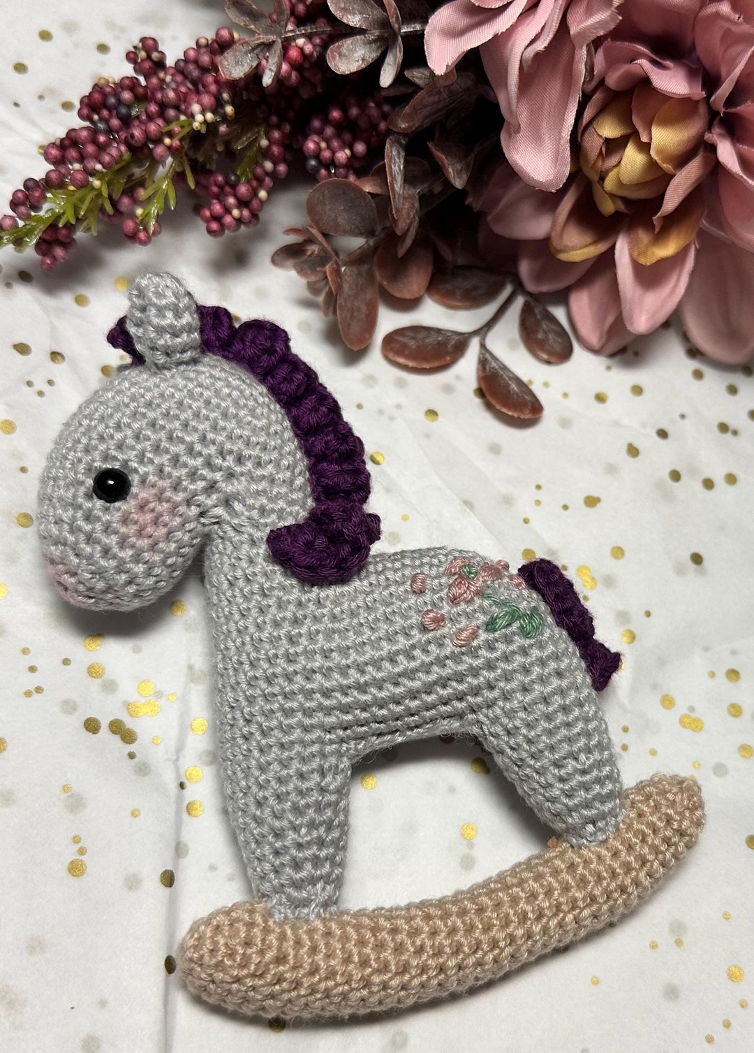 Rocking Horse Crochet Pattern, Pdf Us Terms - Etsy