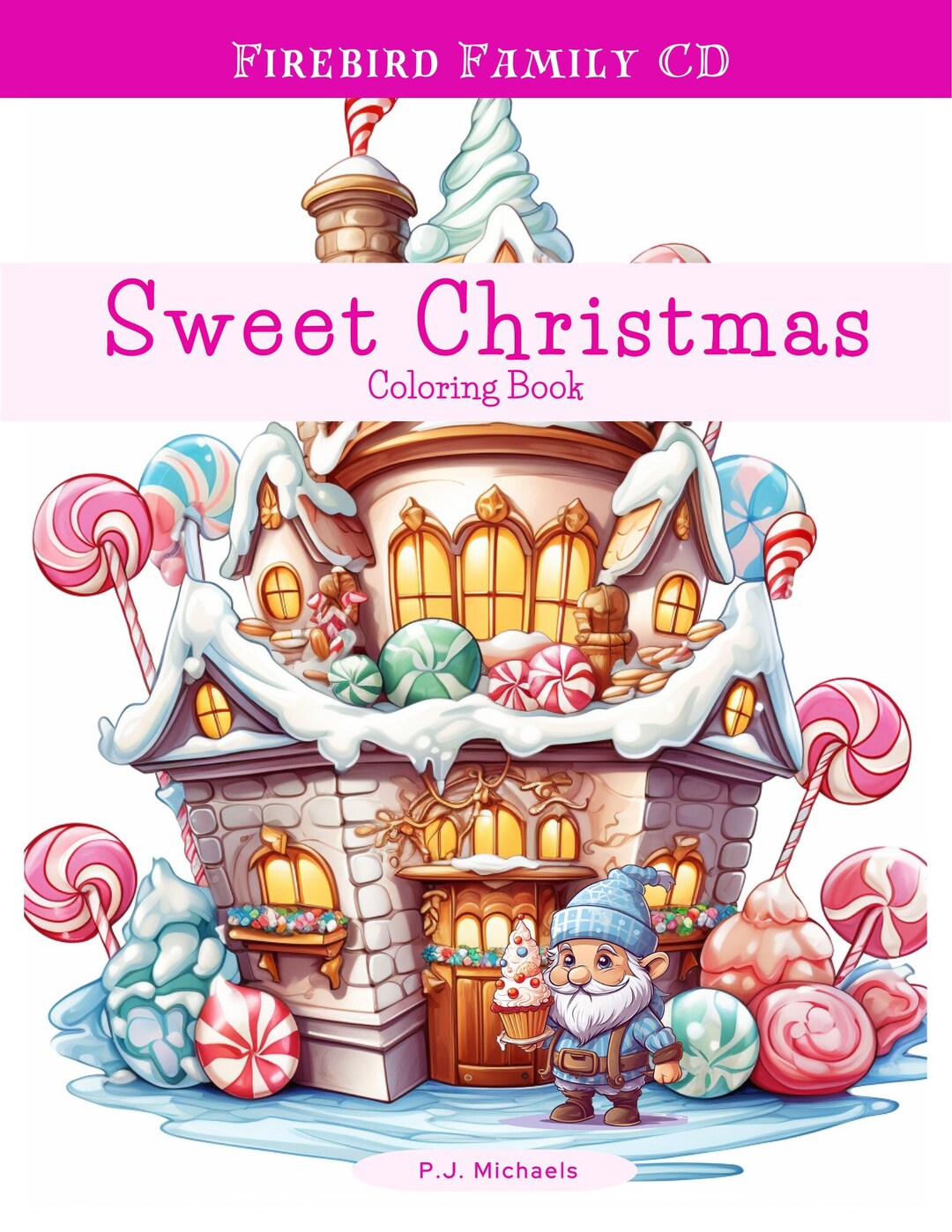 Sweet Christmas Coloring Book, Digital Coloring Pages, Printable ...