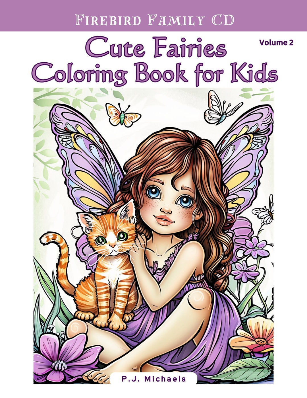 Simple Fairy Coloring Pages for Girls, Easy Kids Garden Fairies Digital ...