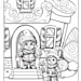 Sweet Christmas Coloring Book, Digital Coloring Pages, Printable ...