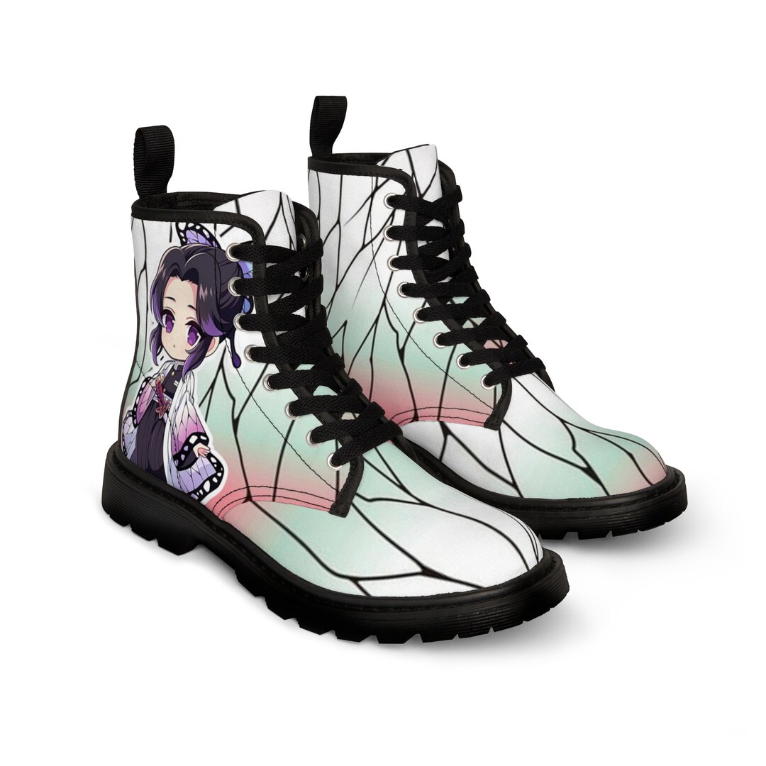 Shinobu Canvas Boot/ Demon Slayer Canvas Boot/ Canvas Boot / Anime Boot ...