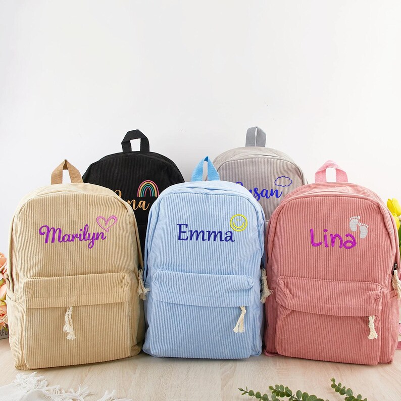 Custom Kids Backpack, Personalized Children's Backpack, Embroidered ...
