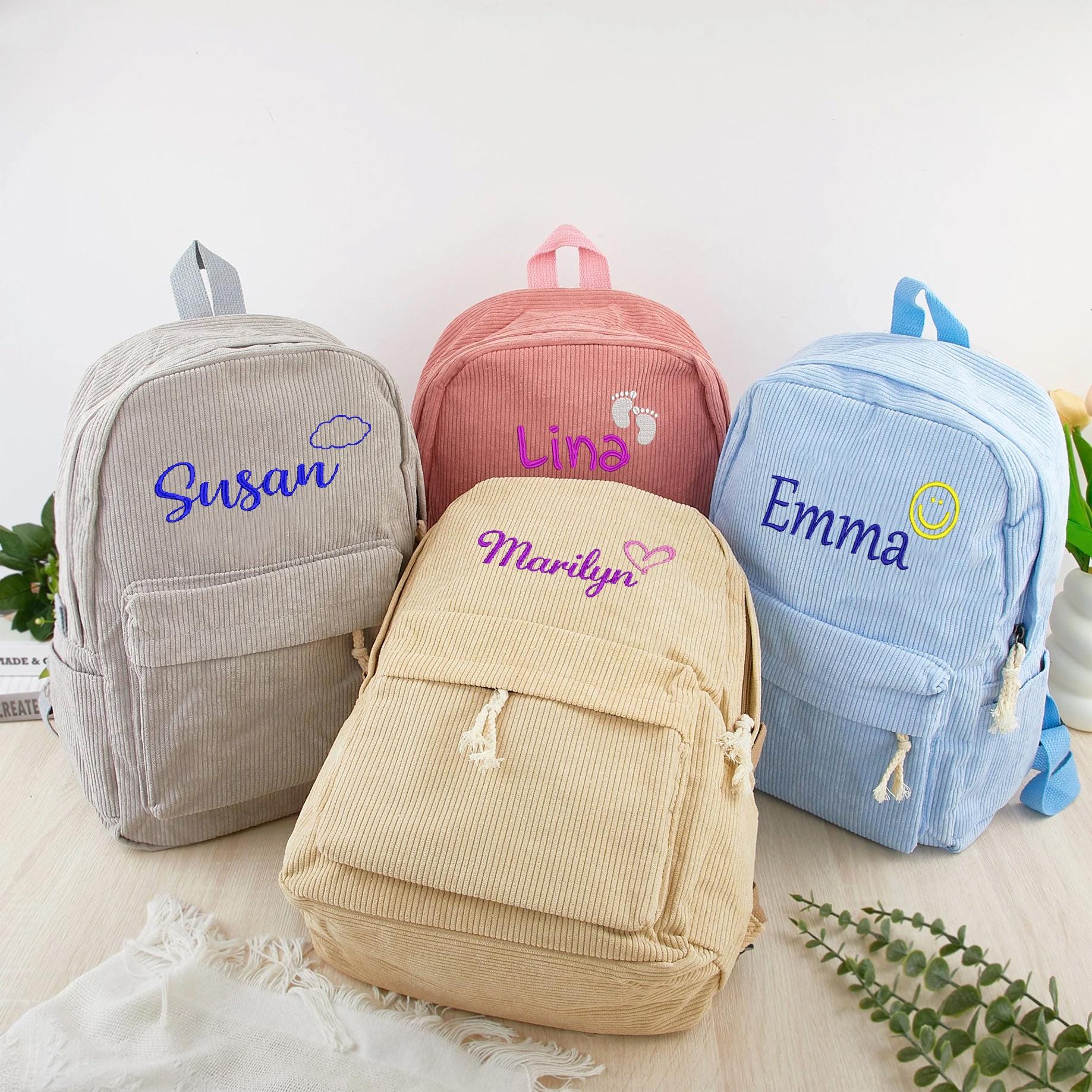 Custom Kids Backpack, Personalized Children's Backpack, Embroidered ...