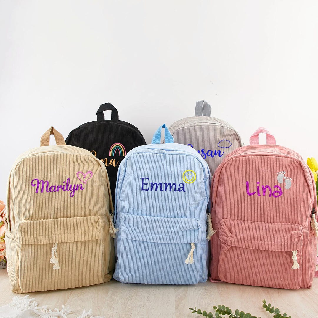 Personalized Embroidered Kids' Backpack,custom Kids Backpack With Name ...