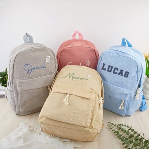 Personalized Kid Backpack, School Bag, Custom Toddler Backpack, Back to ...