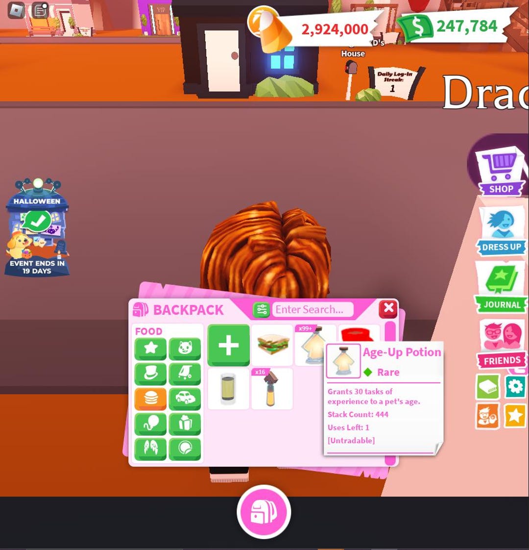 Adopt Me Age up Potion Bucks 500 Pots 300k Bucks - Etsy