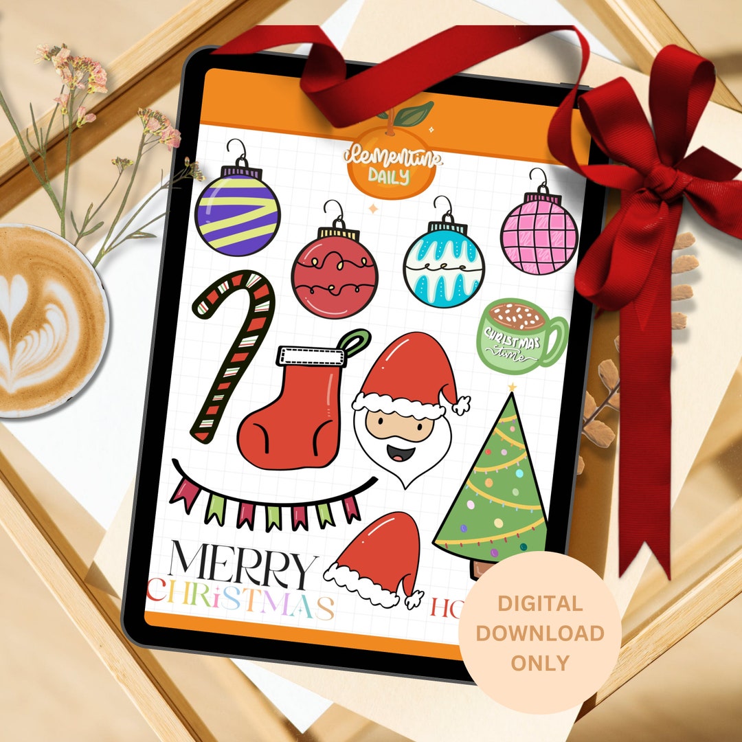 Goodnotes Christmas Stickers Digital Christmas Stickers Goodnotes ...