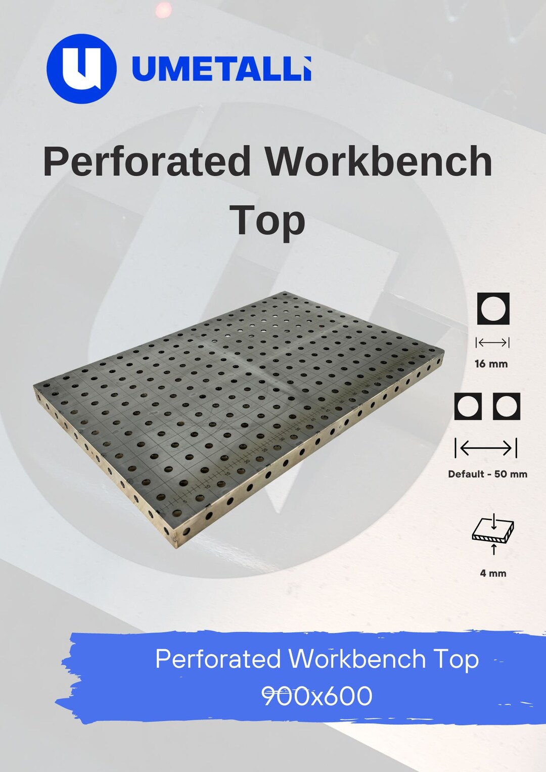 Perforated Workbench Top, Welding Table Top , Umetalli NOVA Workbench ...