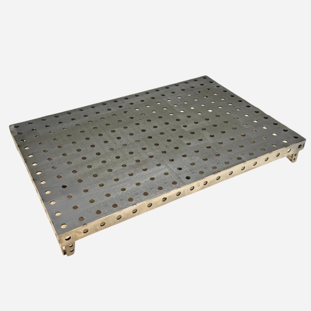 Perforated Welding Table Top 900x600 4mm With Corner Brackets. Umetalli ...