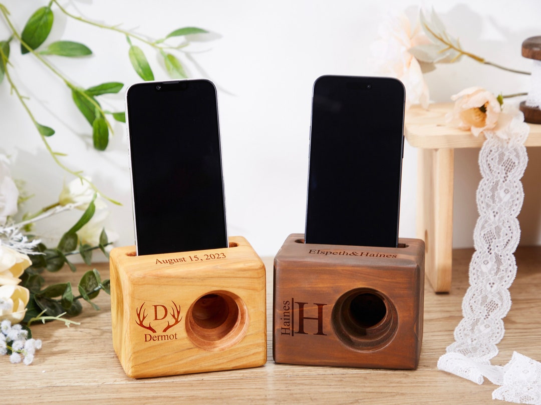 Wood Sound Amplifier Phone Amplifier Wood Music Desktop Speaker Desktop ...