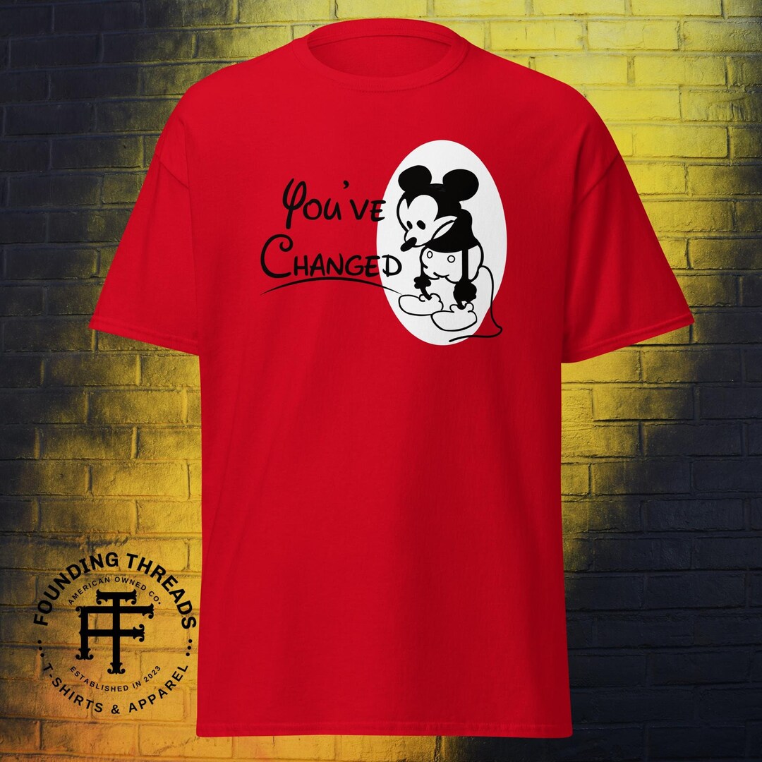 You've Changed Mickey Tshirt, Disappointed Mickey, Anti-disney T-shirt ...