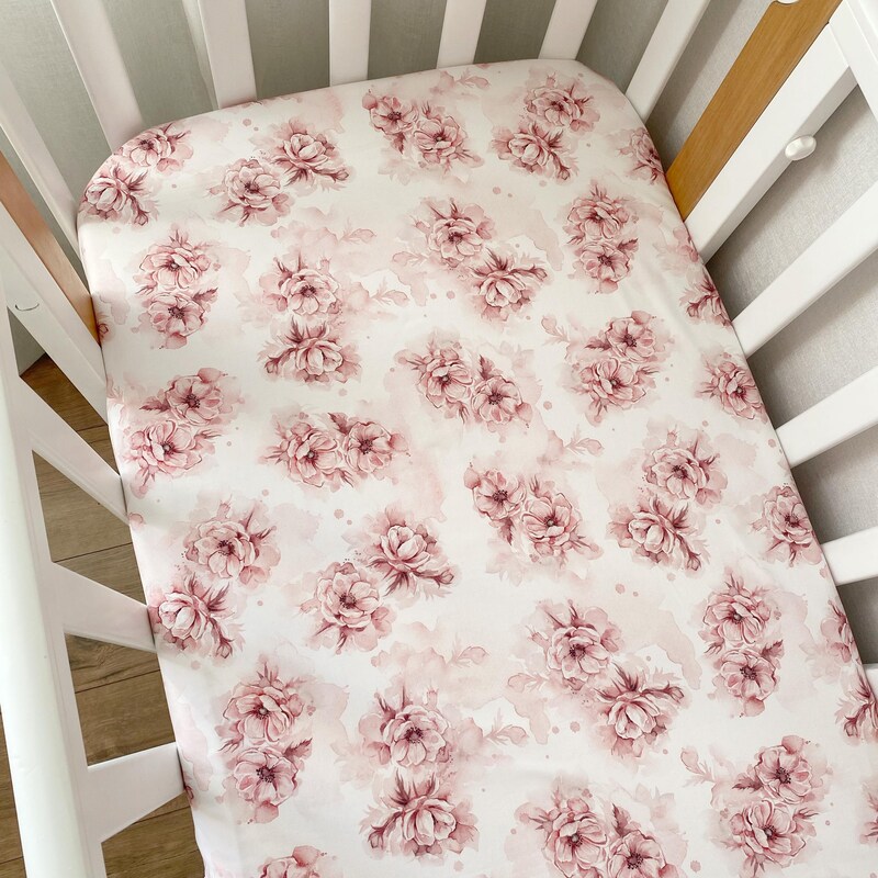 Rose Crib Bedding - Etsy