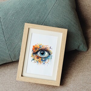 Human Eye Watercolor Art Print, Anatomical Eye Print, Ophthalmologist ...