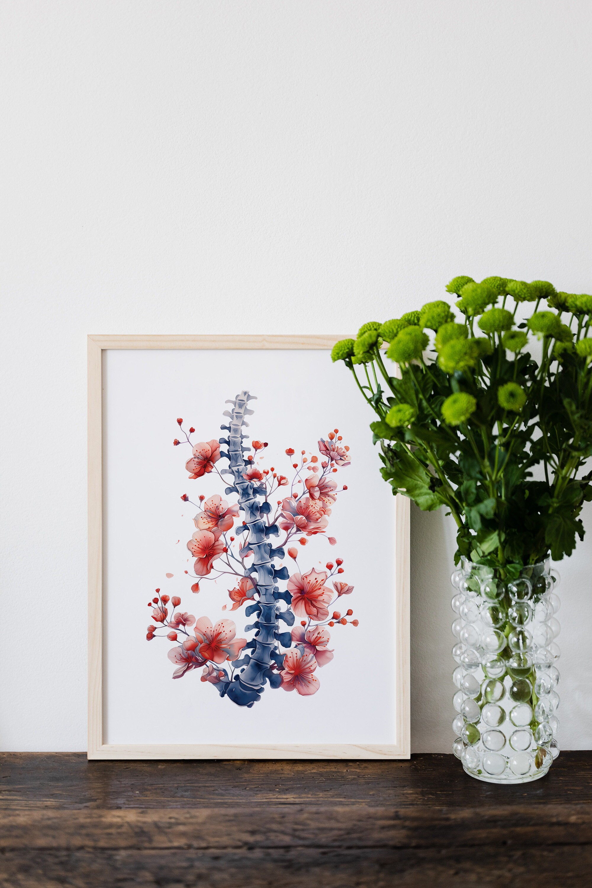 Chiropractic Art Print Physical Therapy Posters Spine Painting ...