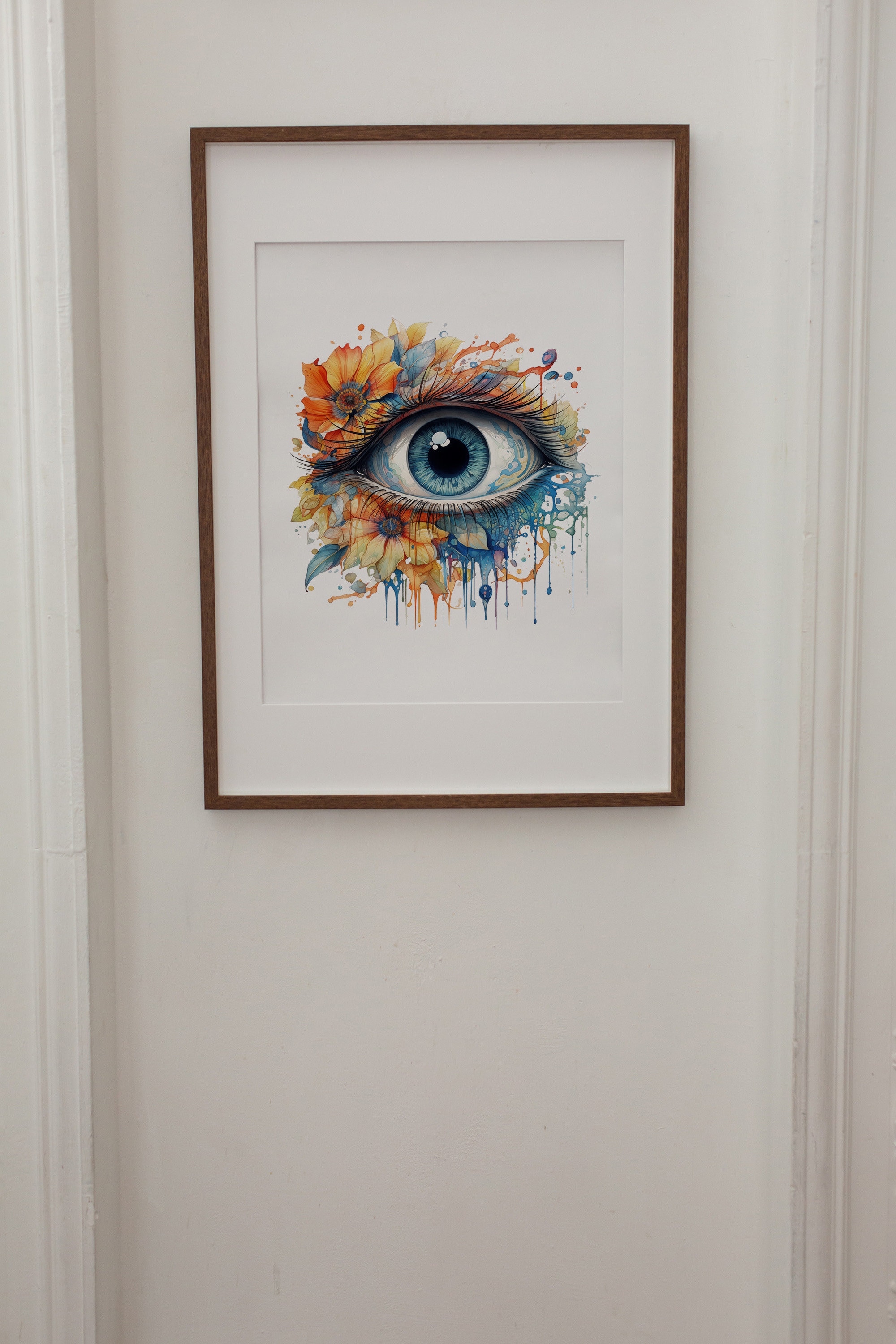 Human Eye Watercolor Art Print, Anatomical Eye Print, Ophthalmologist ...
