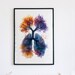 Anatomical Lungs Tree Art Print Watercolor, Trees Are Lungs Art ...