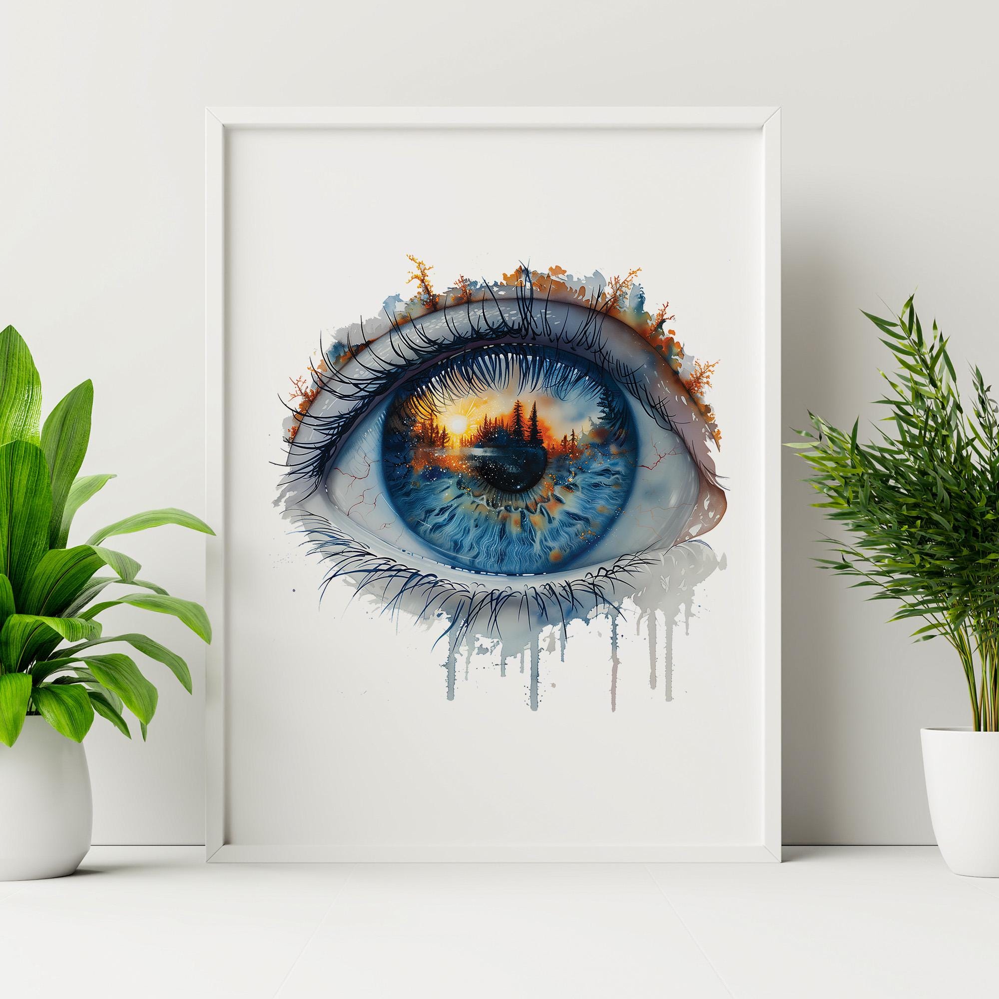 Eye Art Print Watercolor Eye Anatomy Artwork, Ophthalmologist Gift for ...