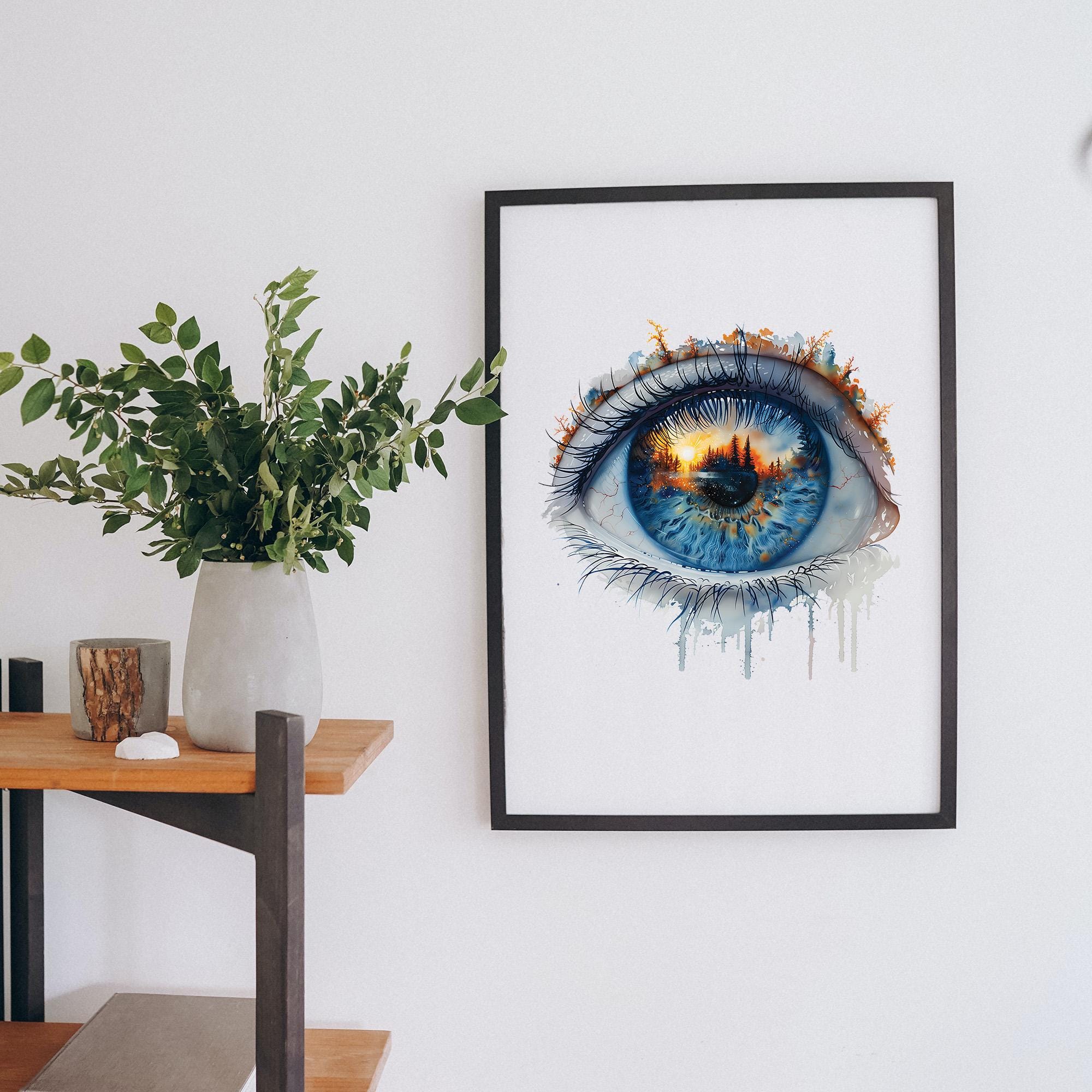 Eye Art Print Watercolor Eye Anatomy Artwork, Ophthalmologist Gift for ...