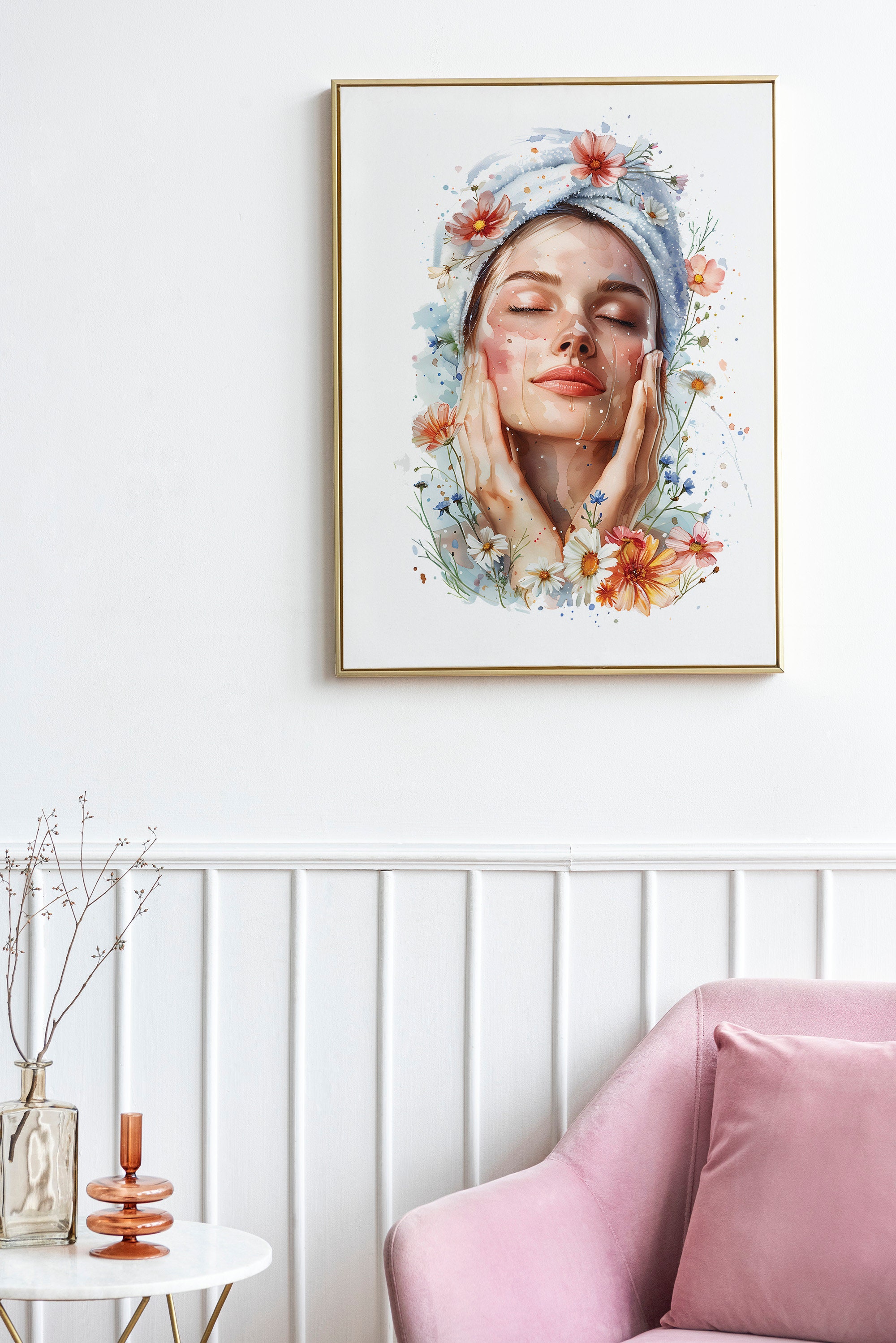 Medical Spa Art Facial Massage Room Decor Beauty Salon Wall Art ...