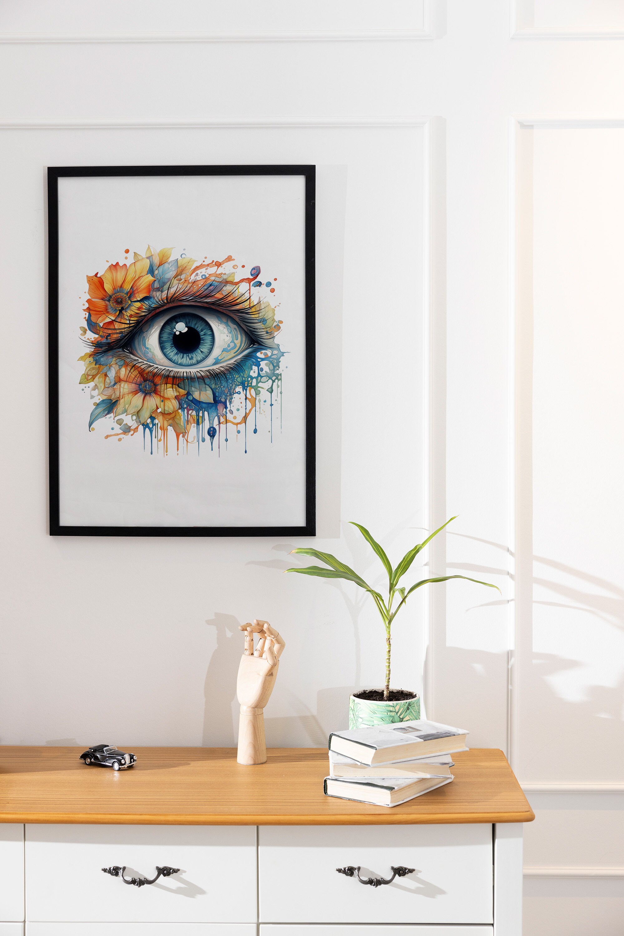Human Eye Watercolor Art Print, Anatomical Eye Print, Ophthalmologist ...