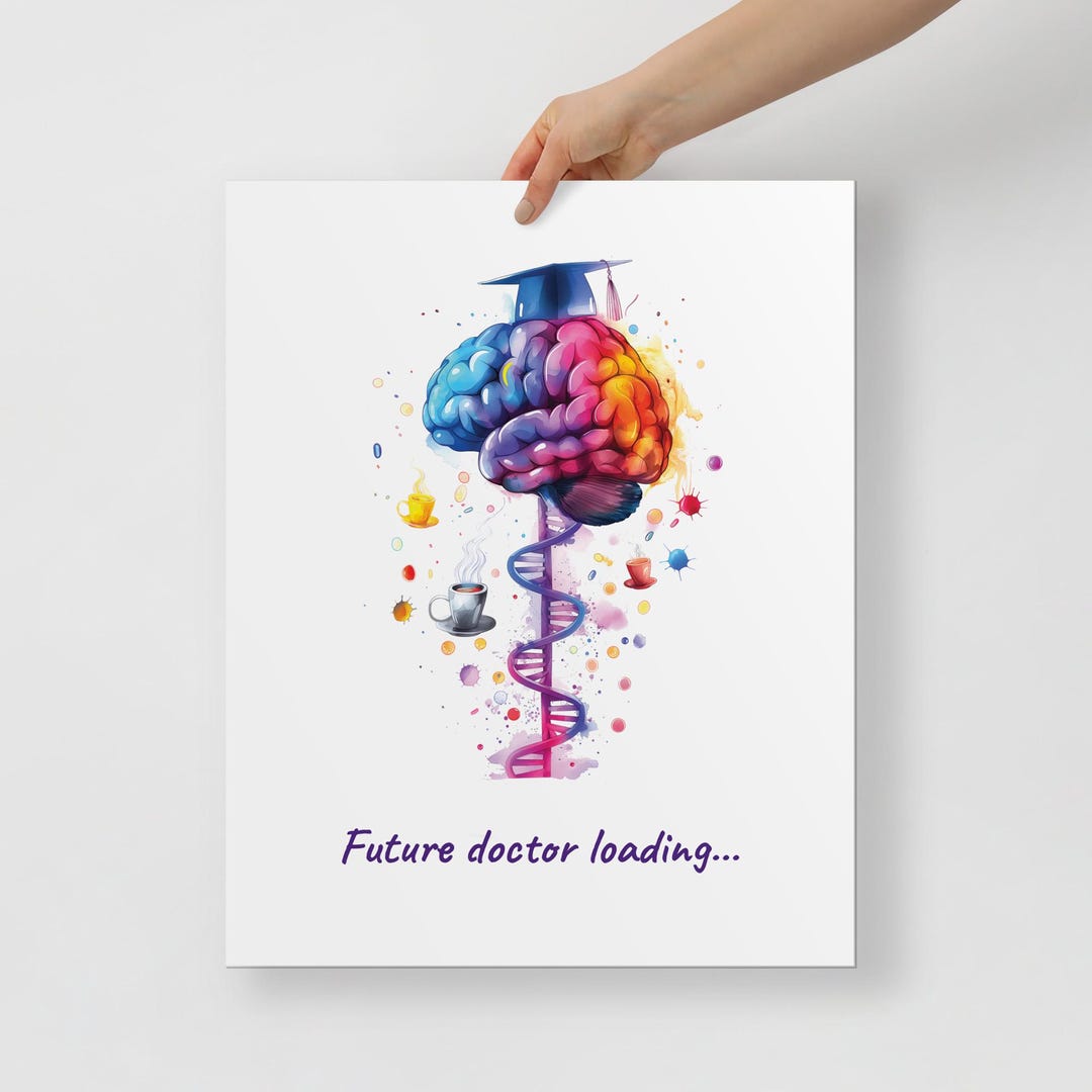 Personalized Medical Student Art Print, Future Doctor Graduation Gift ...