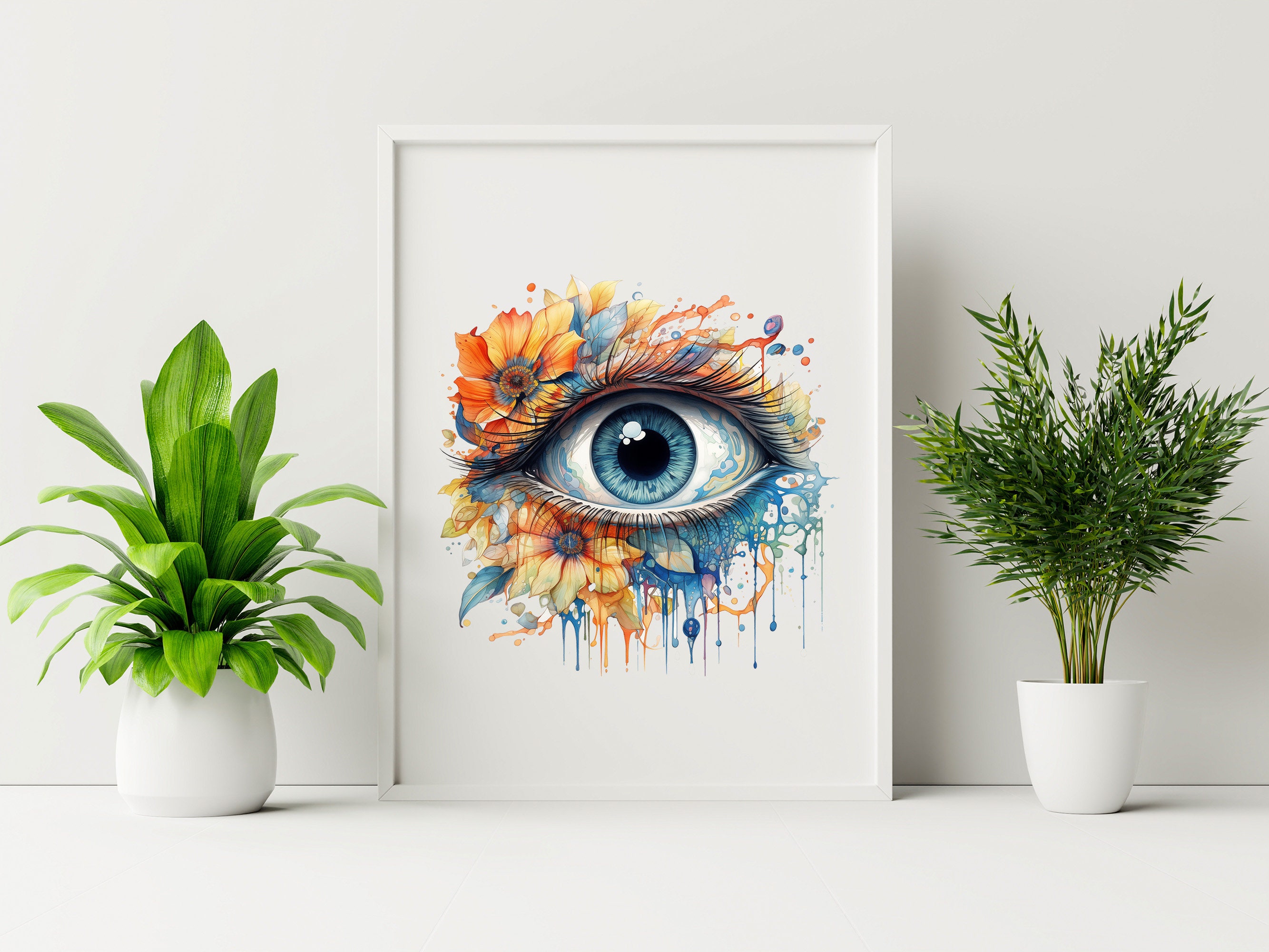 Human Eye Watercolor Art Print, Anatomical Eye Print, Ophthalmologist ...