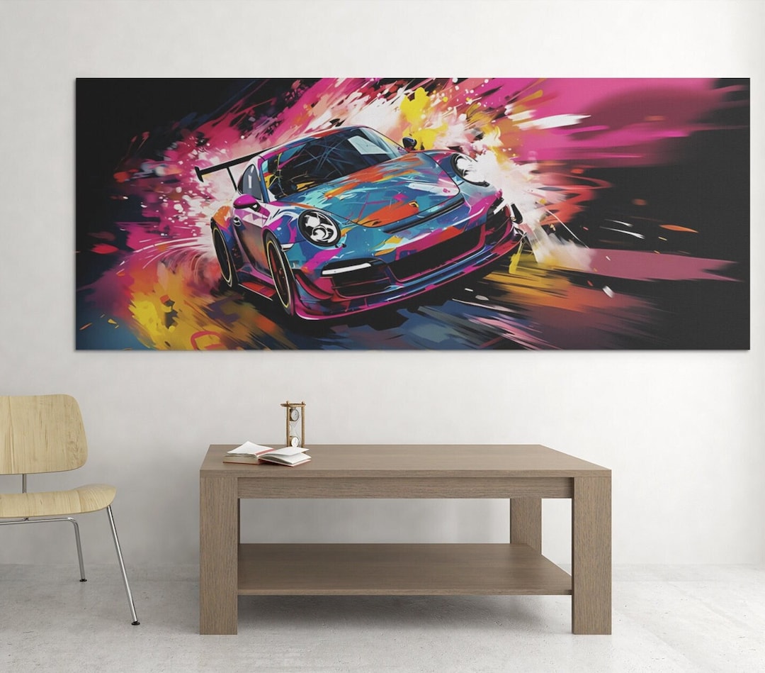 Racing Canvas, Racing Art, Speed Art, Race Car Canvas, Sports Car Wall ...