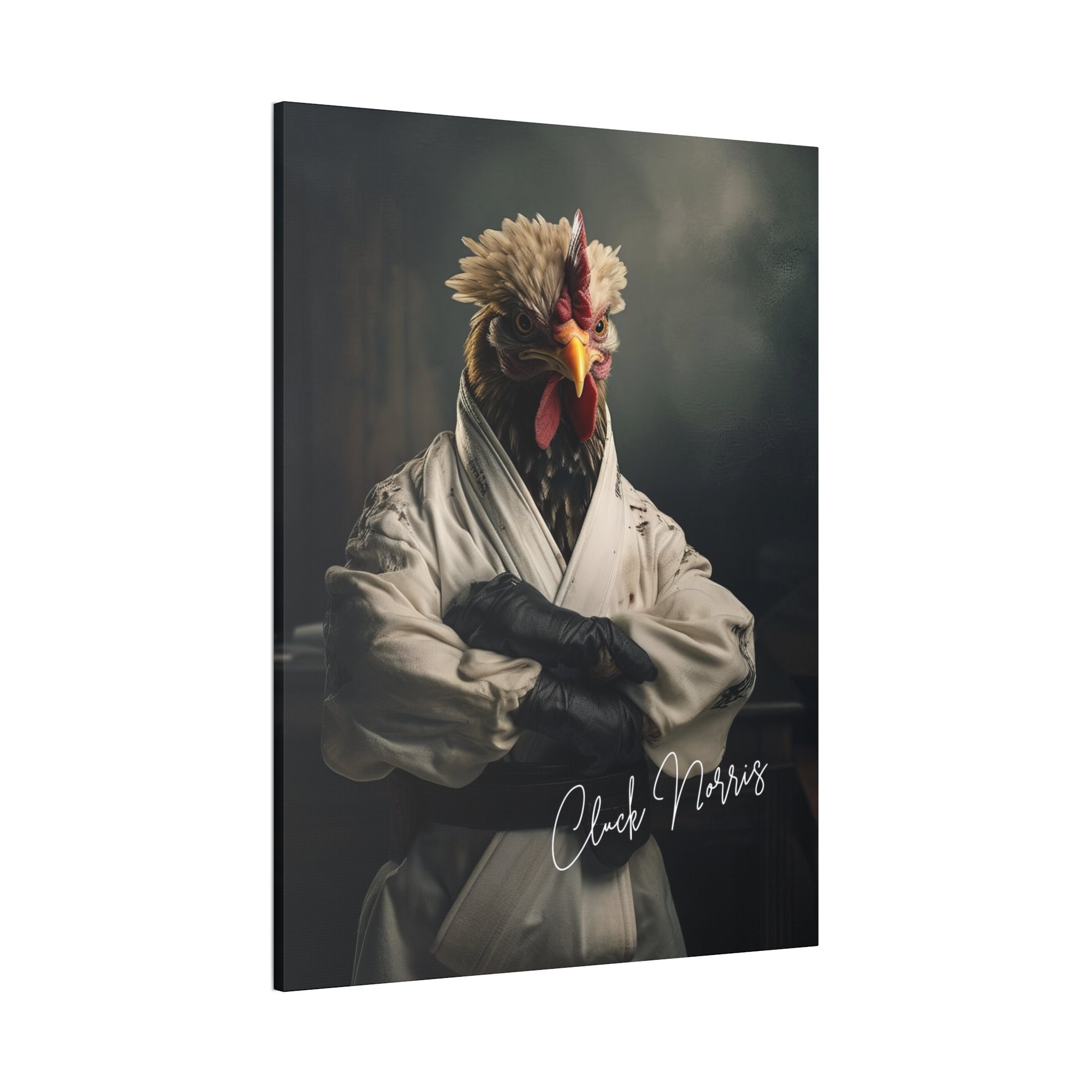 Chuck Norris, Cluck Norris, Wall Art, Parody, Humor, Chicken Canvas ...