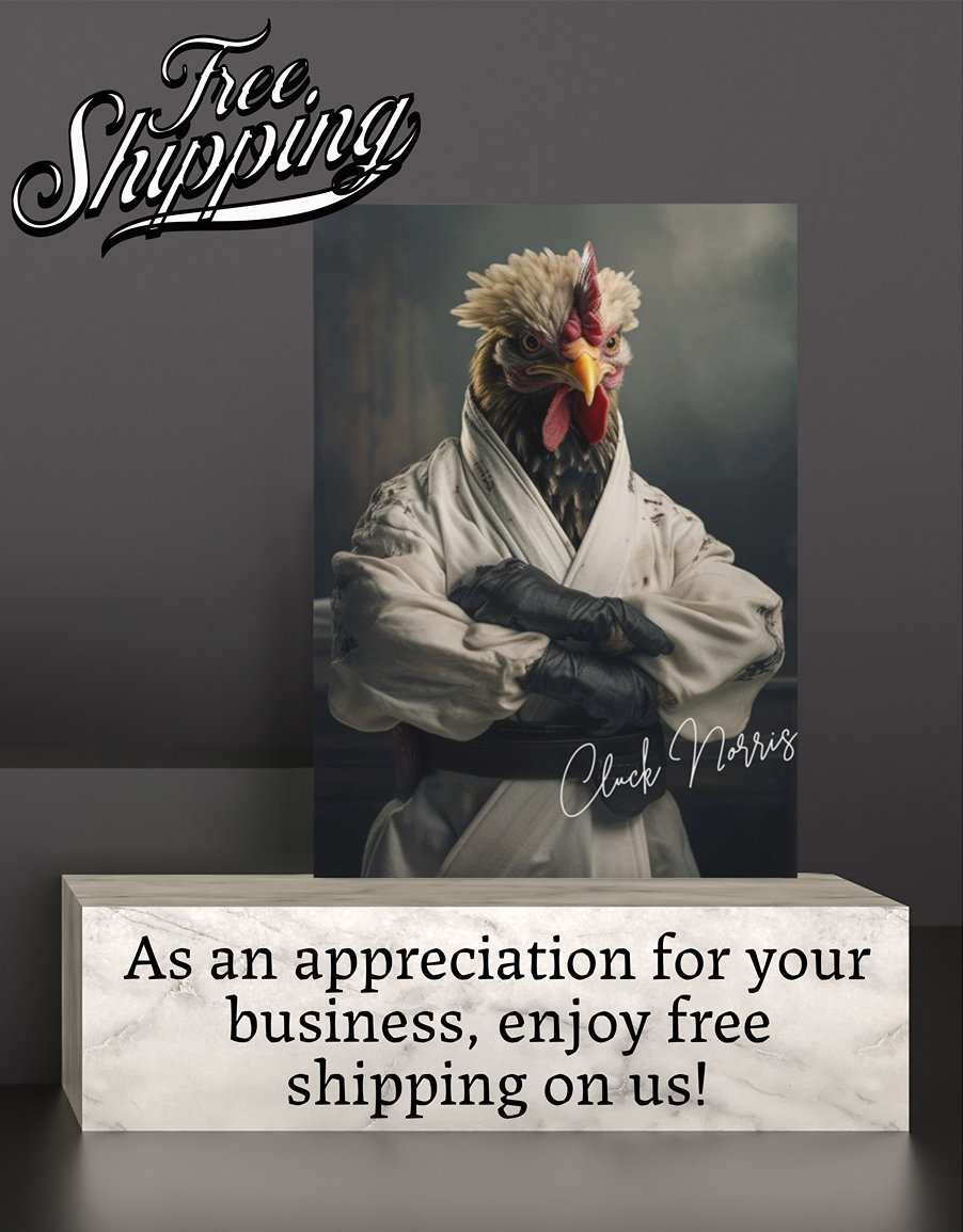 Chuck Norris, Cluck Norris, Wall Art, Parody, Humor, Chicken Canvas ...