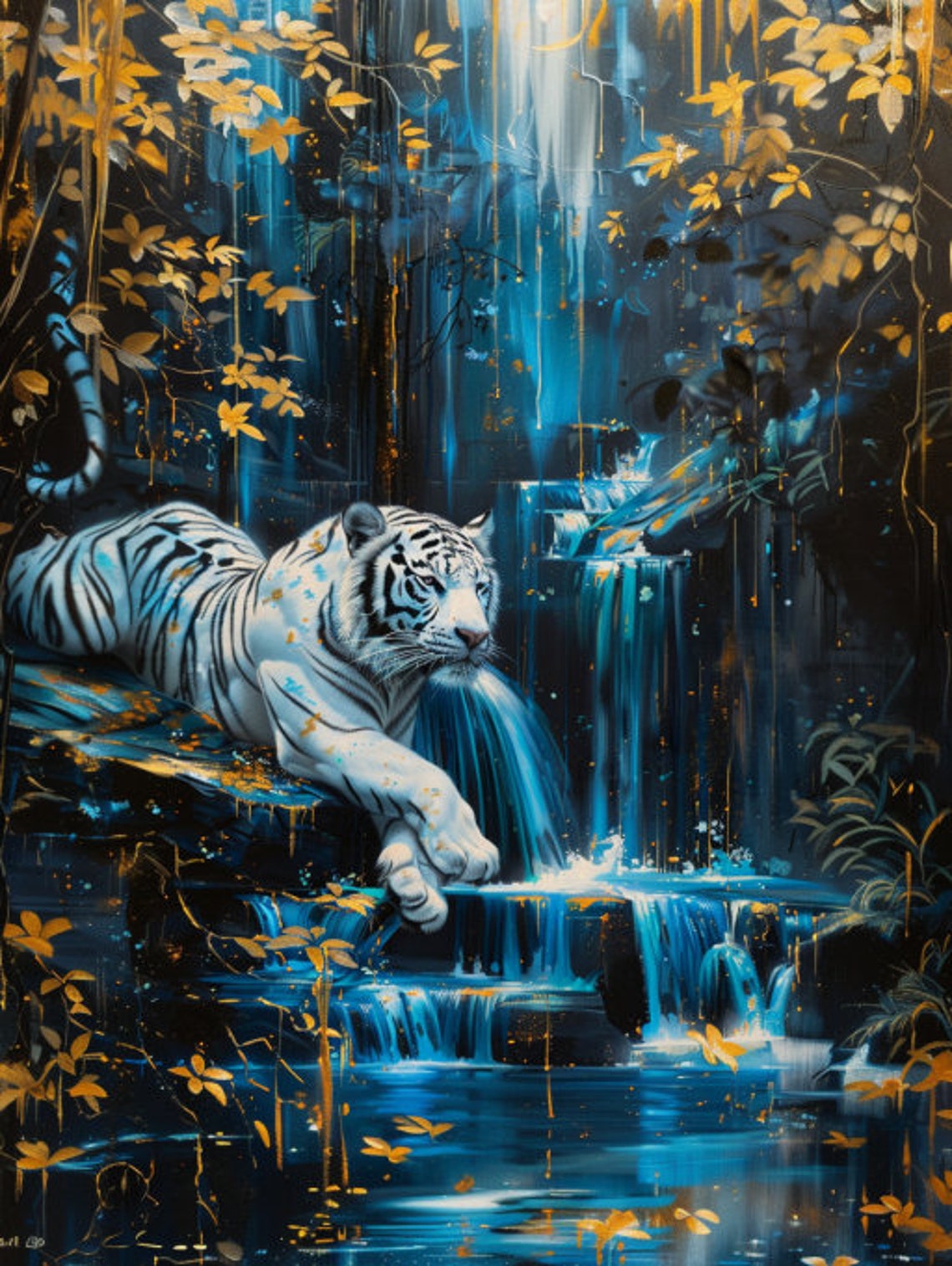 White Tiger Blanket, Decorative Blanket, Tiger Blanket, Wildness ...