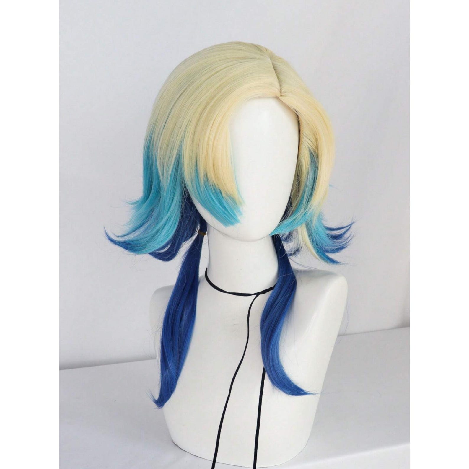 Jellyfish Modeling Side Parted Hairstyle Multi-color Wig Classical Flip ...