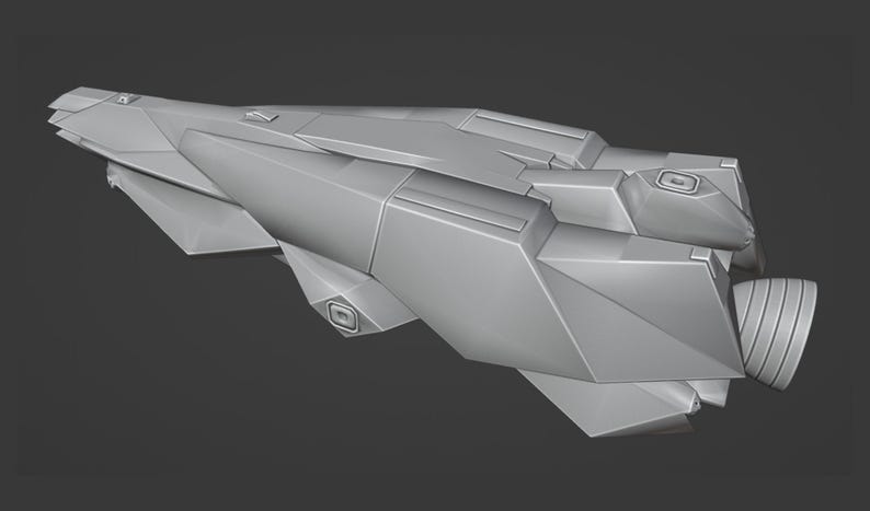 The Expanse MCRN Charon Ship Model - Etsy