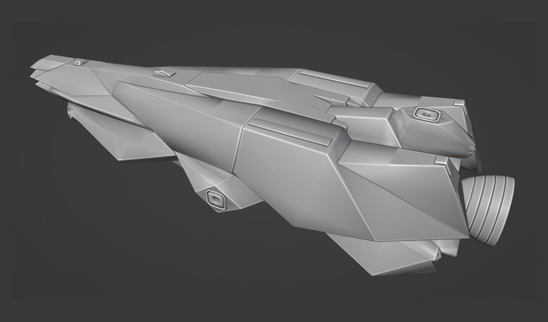 The Expanse MCRN Charon Ship Model - Etsy