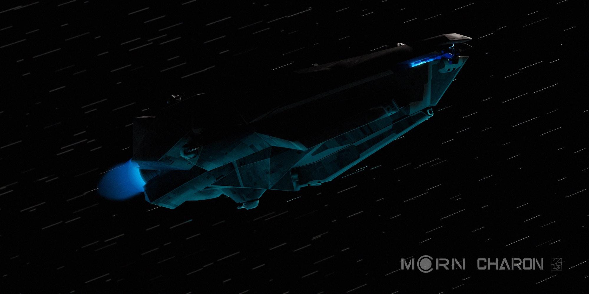 The Expanse MCRN Charon Ship Model - Etsy