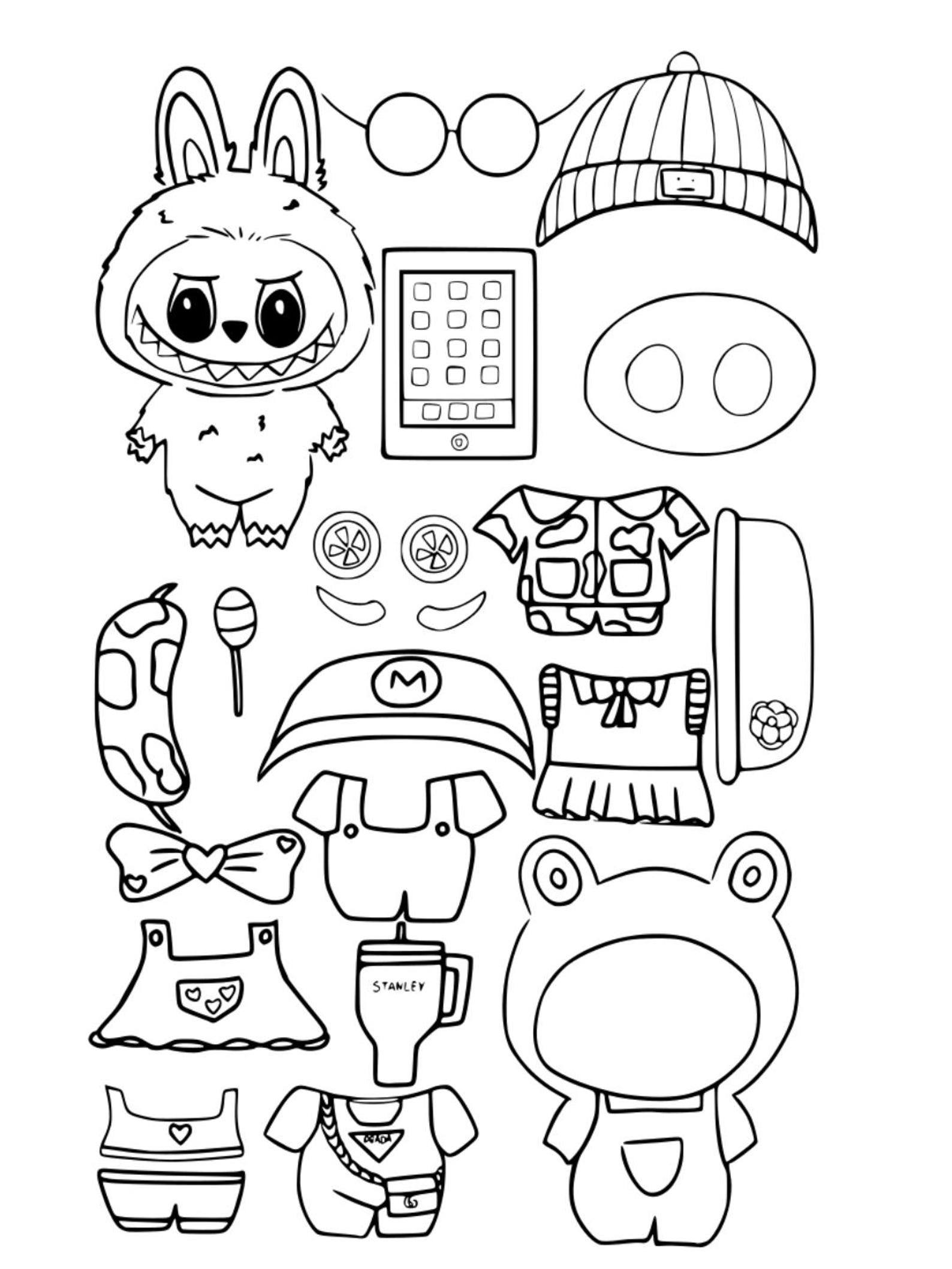 Labubu , Labubu Vector , Vector Art, Digital Art , Digital Download ...