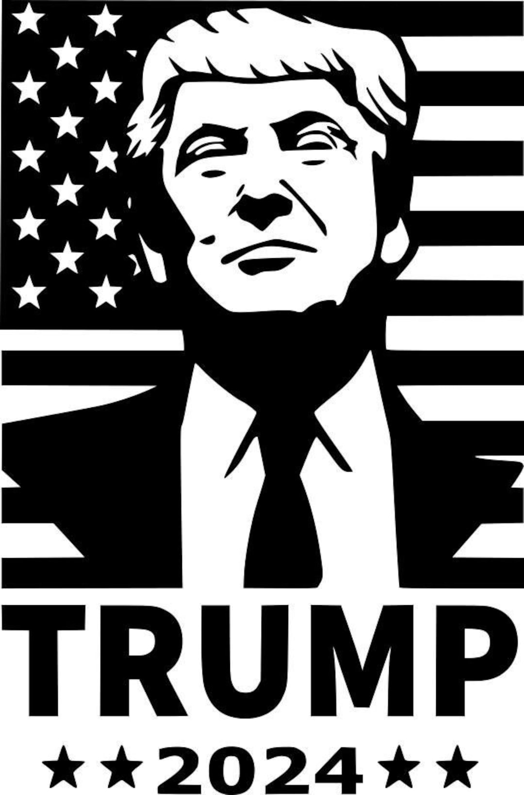 Trump Vector, Trump Art, Trump 2024 Vector Art, Digital Download, - Etsy