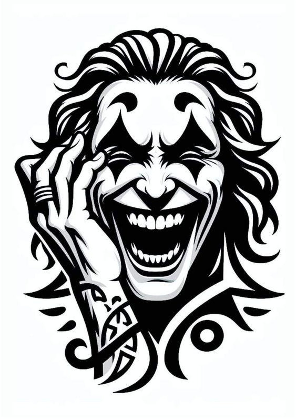 Joker Vector, Vector Art, Digital Download, Joker, Joker Art, SVG ...