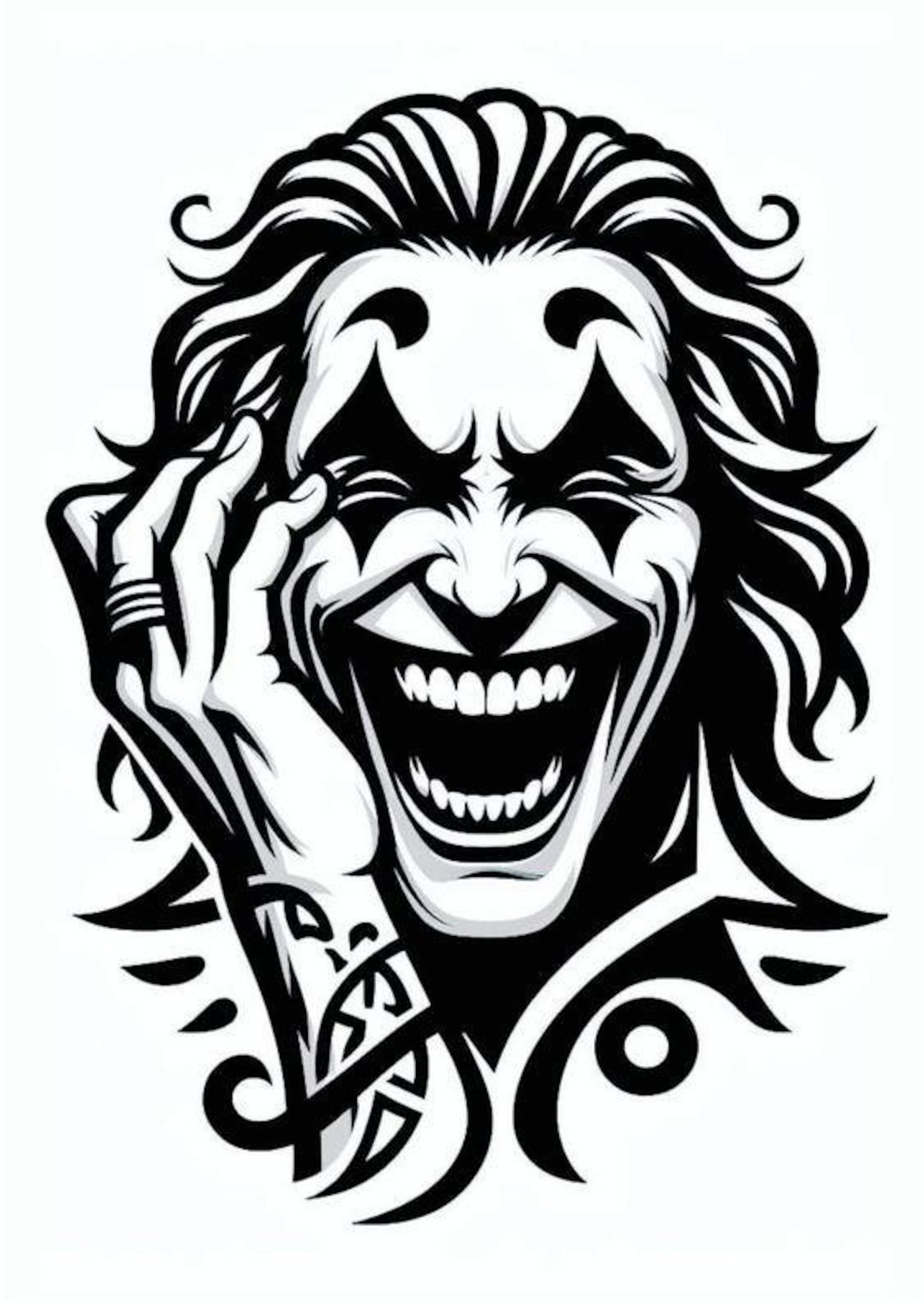 Joker Vector, Vector Art, Digital Download, Joker, Joker Art, SVG ...