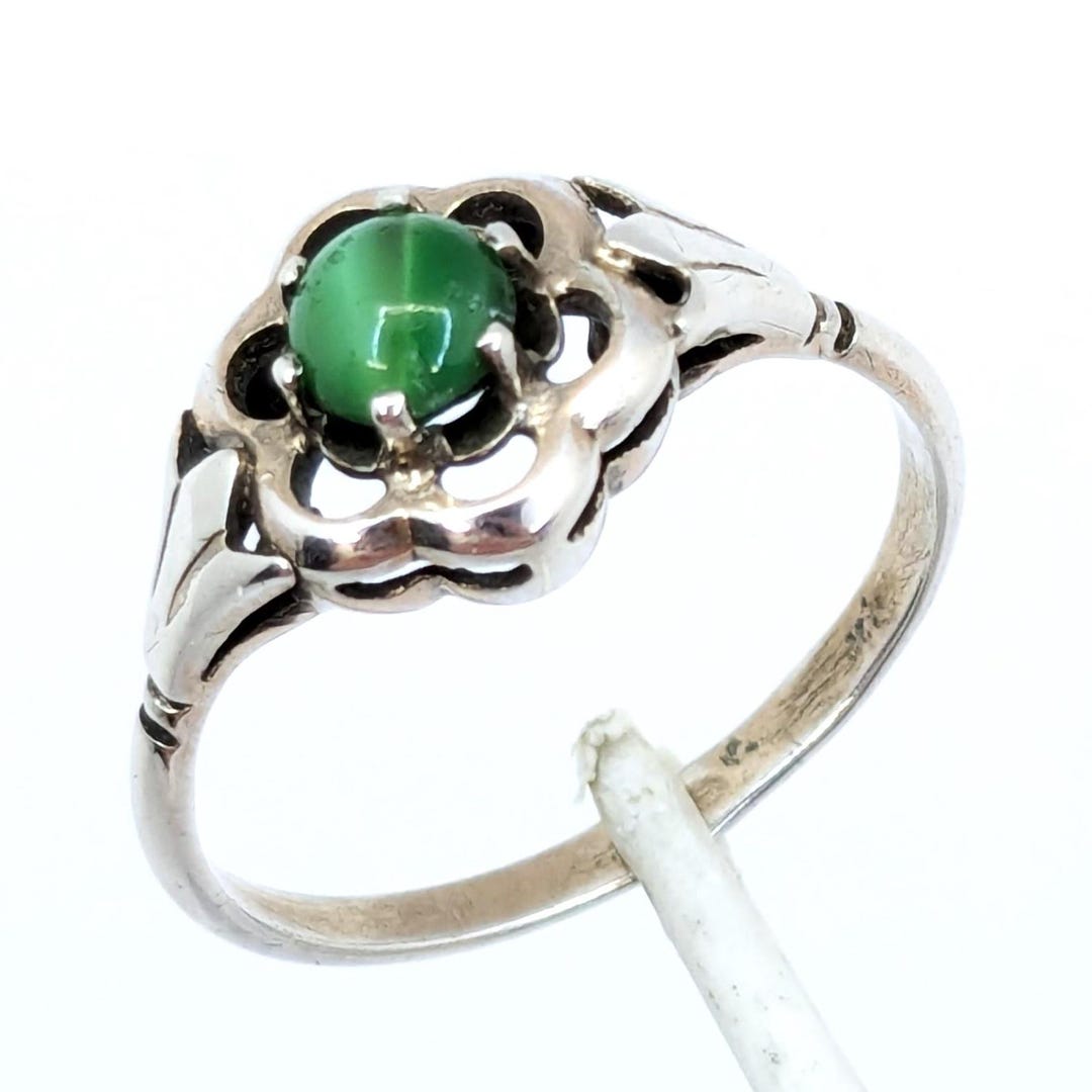 Vintage Soviet Ring Silver 875 Hallmark Star USSR With a Beautiful ...