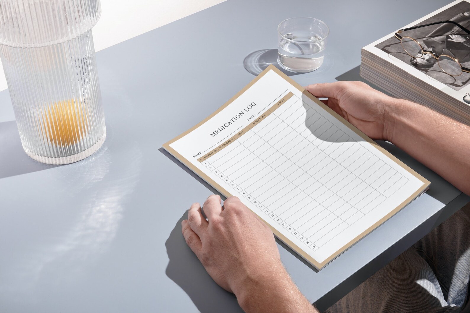 Medication Tracker Printable: Daily Medicine Log With Checklist ...