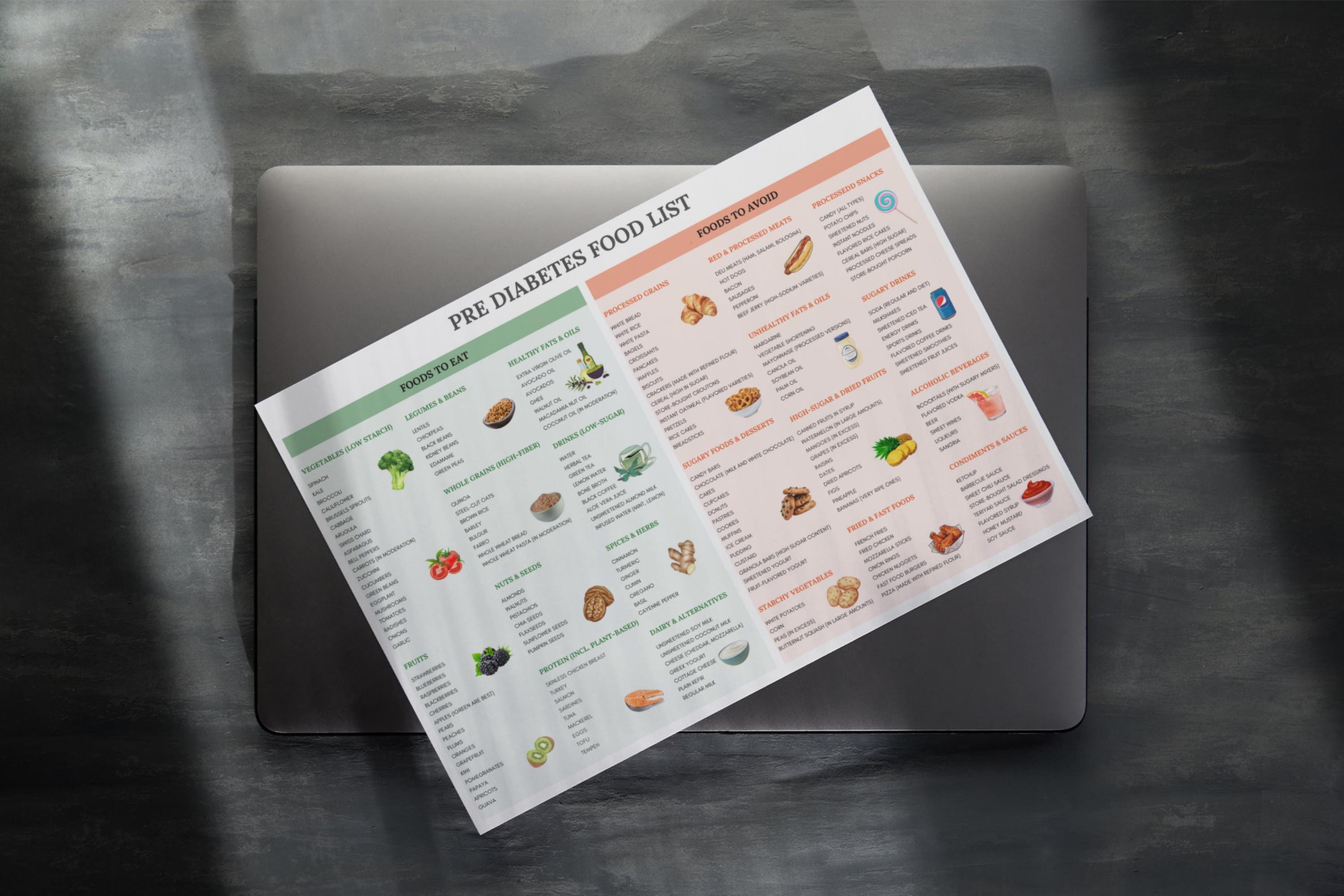 Pre Diabetic Food List, Pre Diabetes Food Chart, Low Sugar Food Meal ...