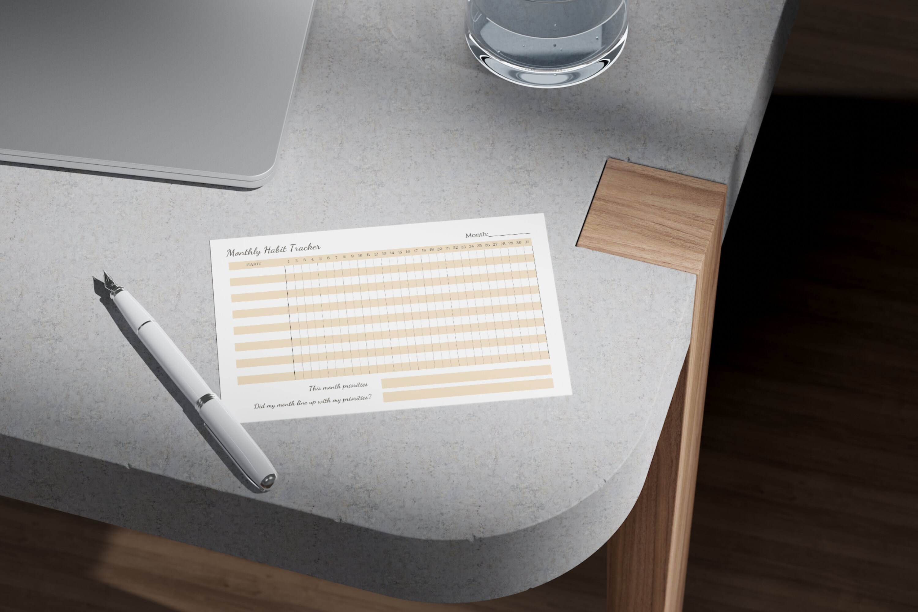 Habit Tracker Printable Reading Goals Tracker Monthly Habit - Etsy