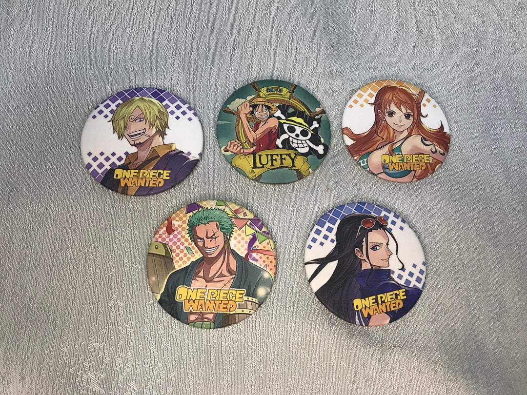 Anime Pin Set Zoro Luffy Nami Sanji One Piece Characters - Etsy