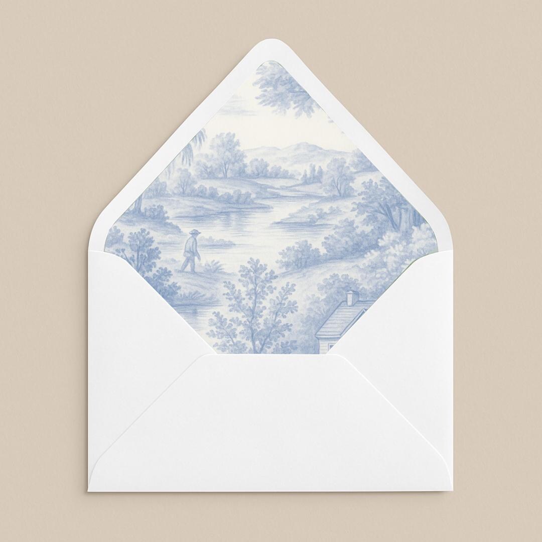 Toile Envelope Liner Template Digital Download, Printable Envelope ...