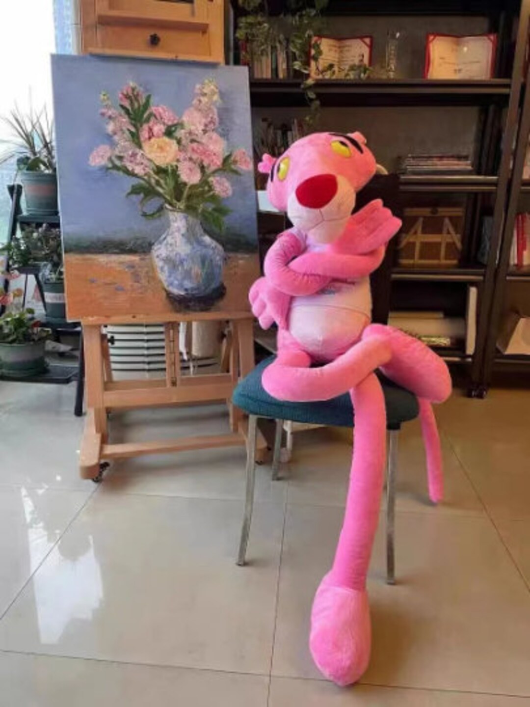 Big Pink Panther Plush Toy, Pink Panther Pinko Vintage Pink Panther ...