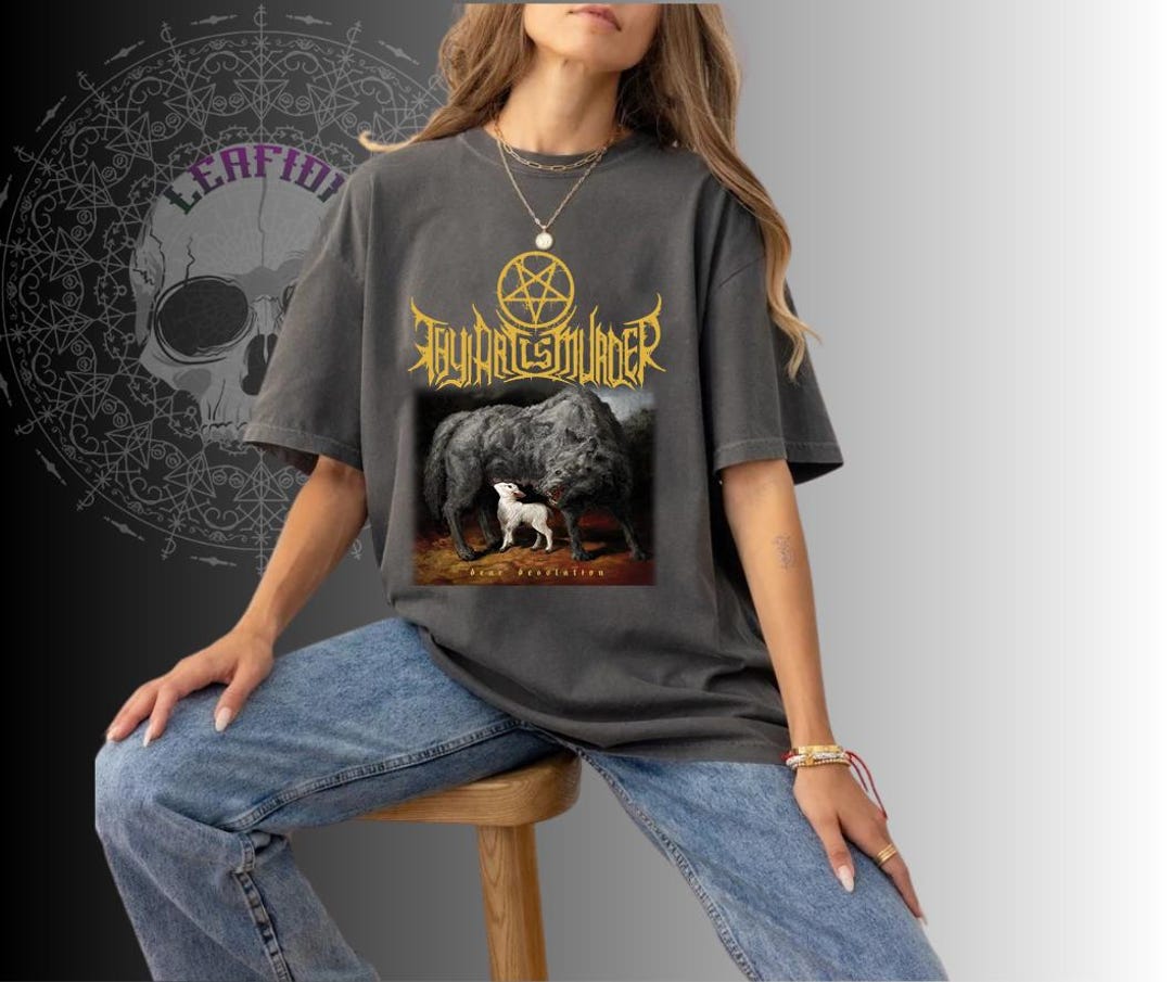 Vintage Style Thy Art is Murder Shirt, Deathcore Band Tee, Metal Music ...