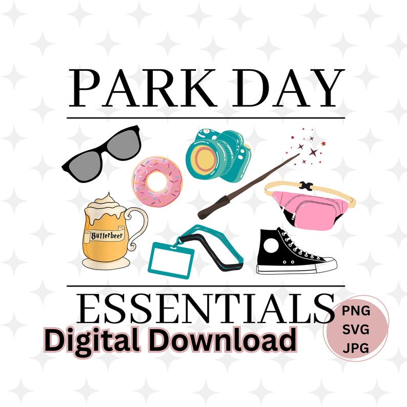 Universal Park Day Essentials Svg Png Instant Download Printable Design ...