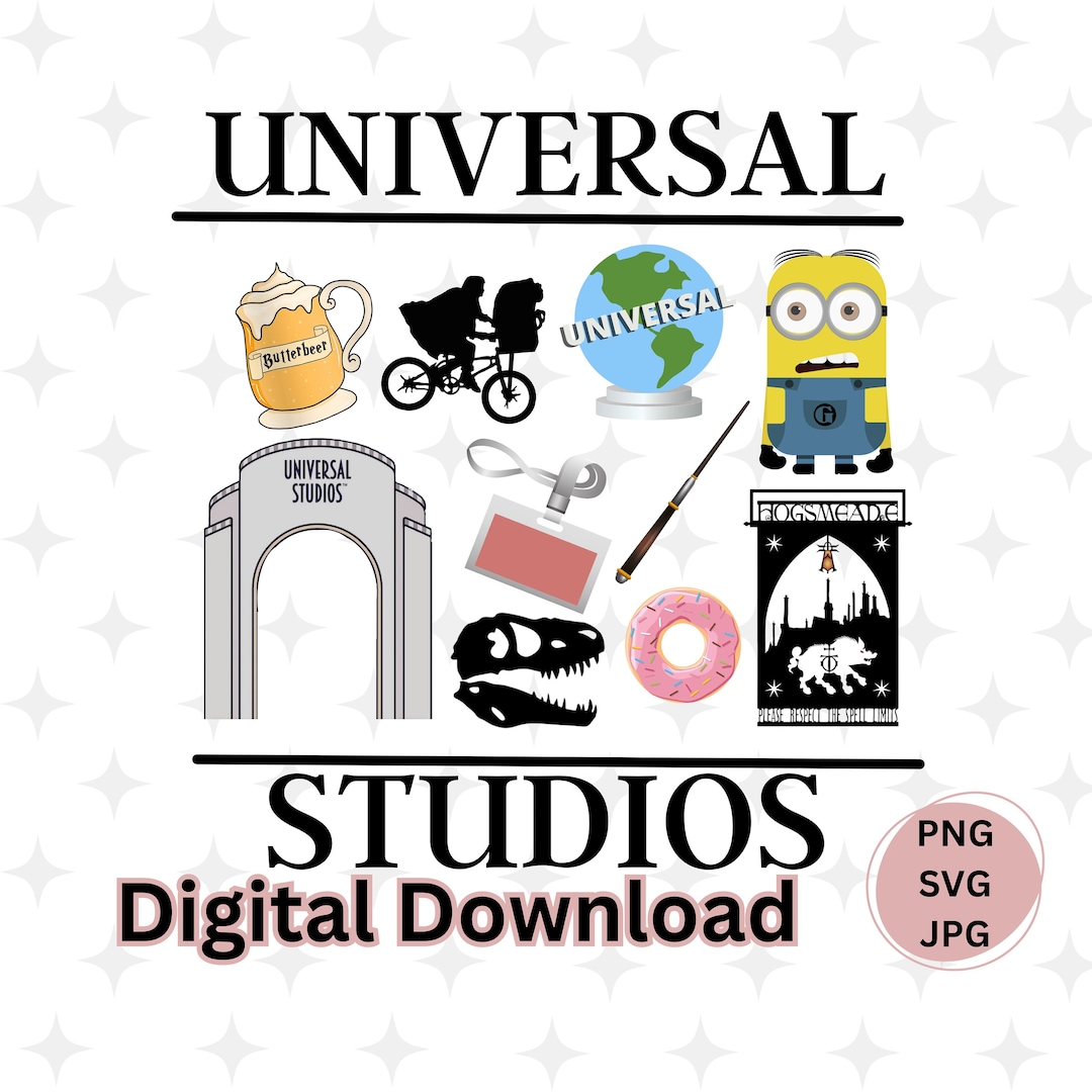 Universal Studios Day Svg Png Instant Download Printable Design Svg for ...